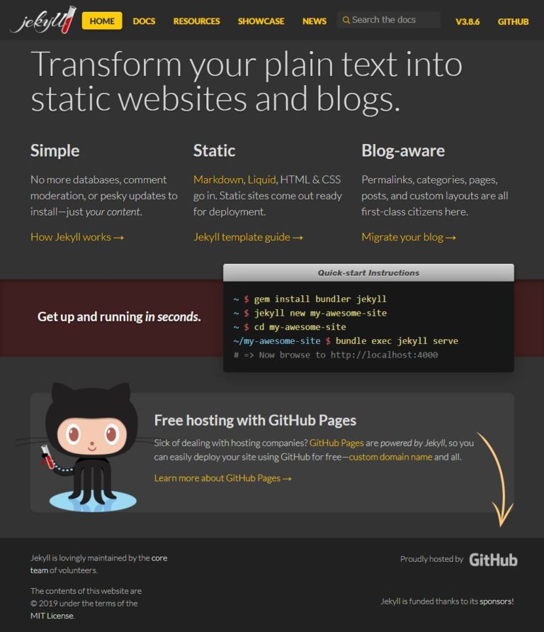マークダウンを静的ページに変換してくれるJekyll | ZiPZAP